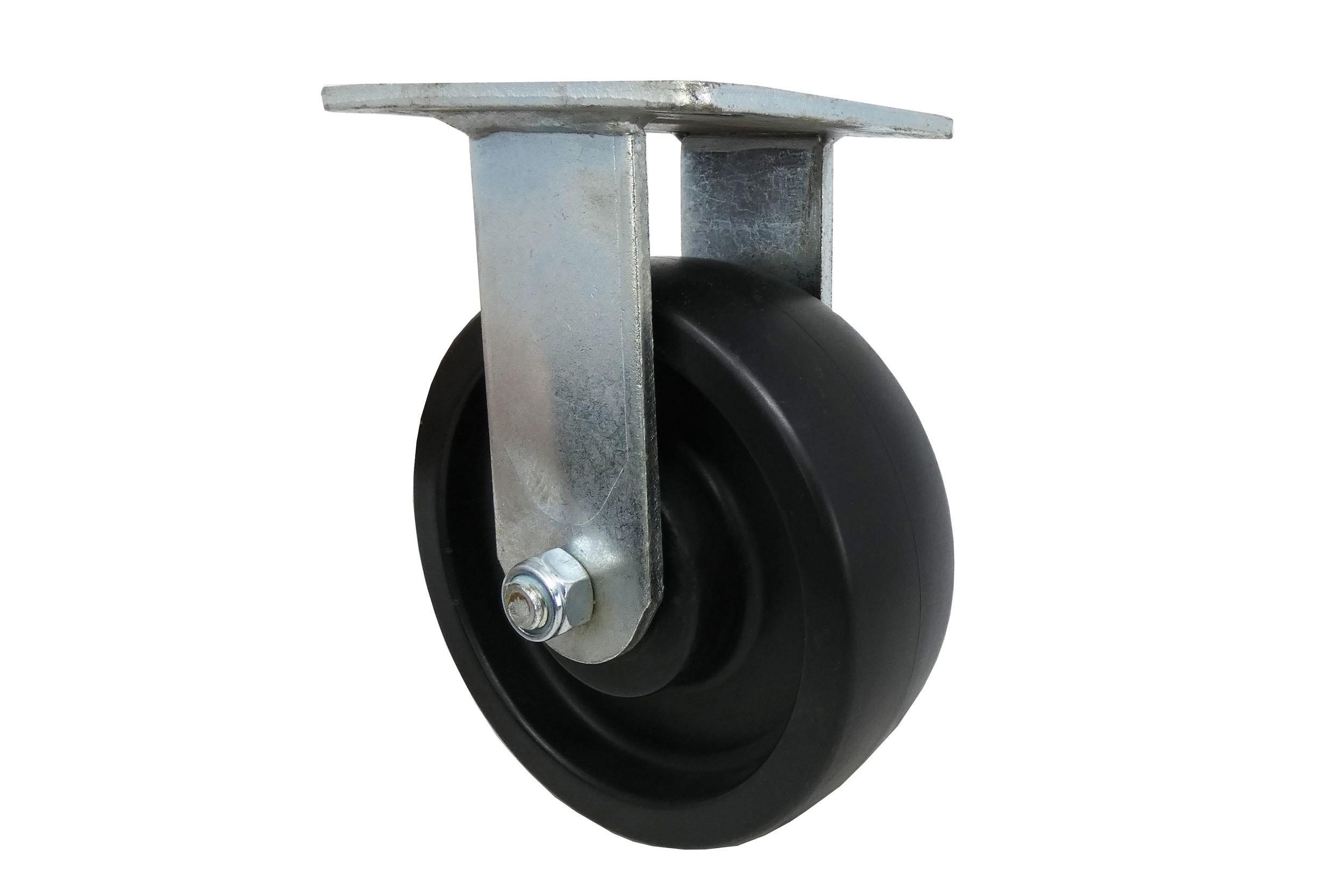 6-Inch Polypropylene Wheel Rigid Plate Caster, 550-lb Load Capacity ...