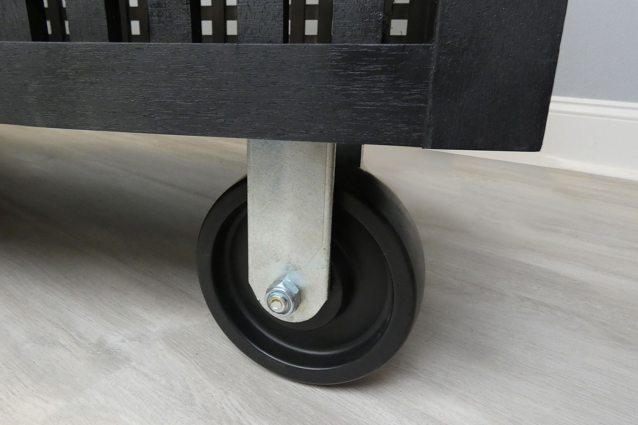 6-Inch Polypropylene Wheel Rigid Plate Caster, 550-lb Load Capacity ...