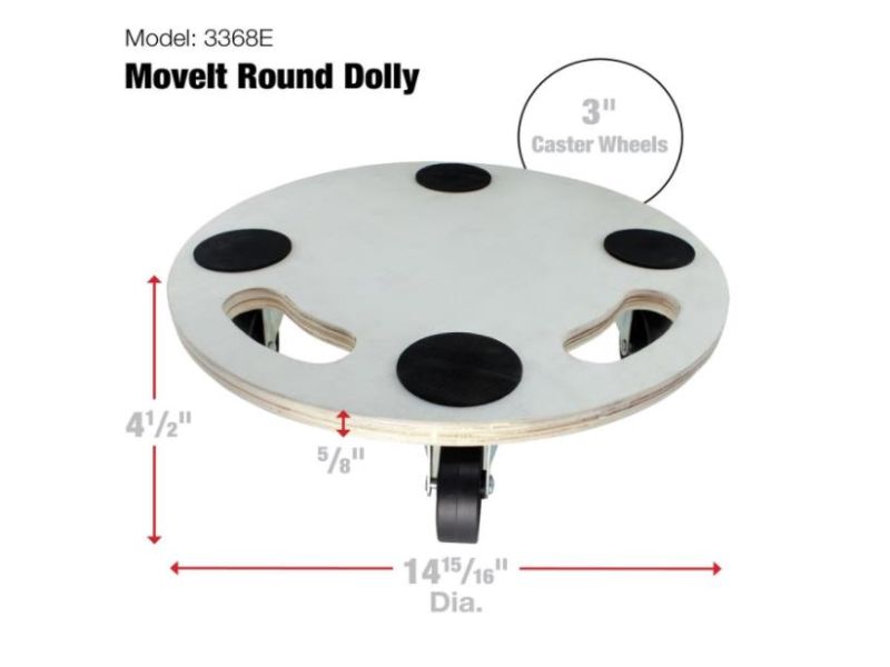 Move-It 15-Inch Round Wood Platform Dolly – Shepherd Hardware
