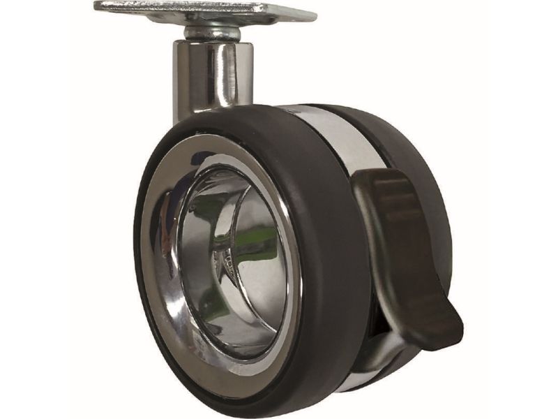 3-Inch Hub-Free Designer Casters, Twin Wheel Vacant w/ Brake – Shepherd ...
