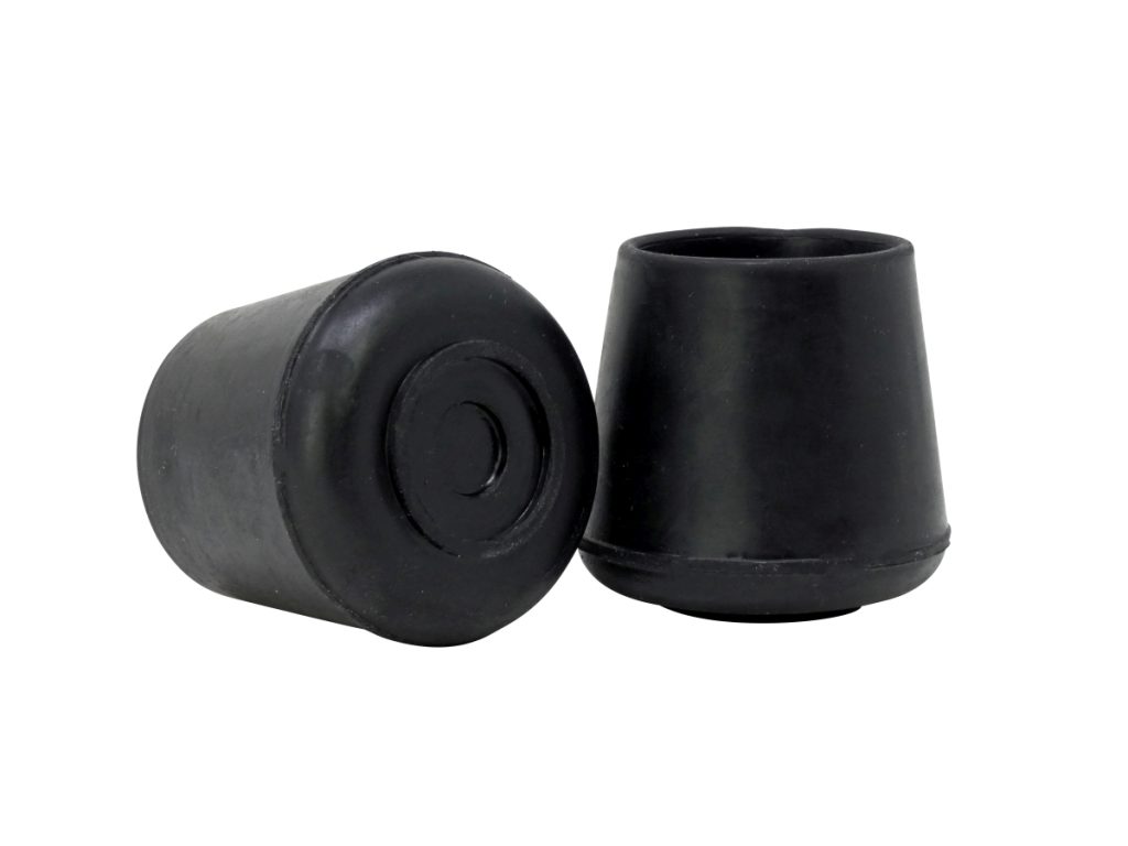 1-Inch Inside Diameter Rubber Leg Tips, 4-Pack, Black – Shepherd Hardware