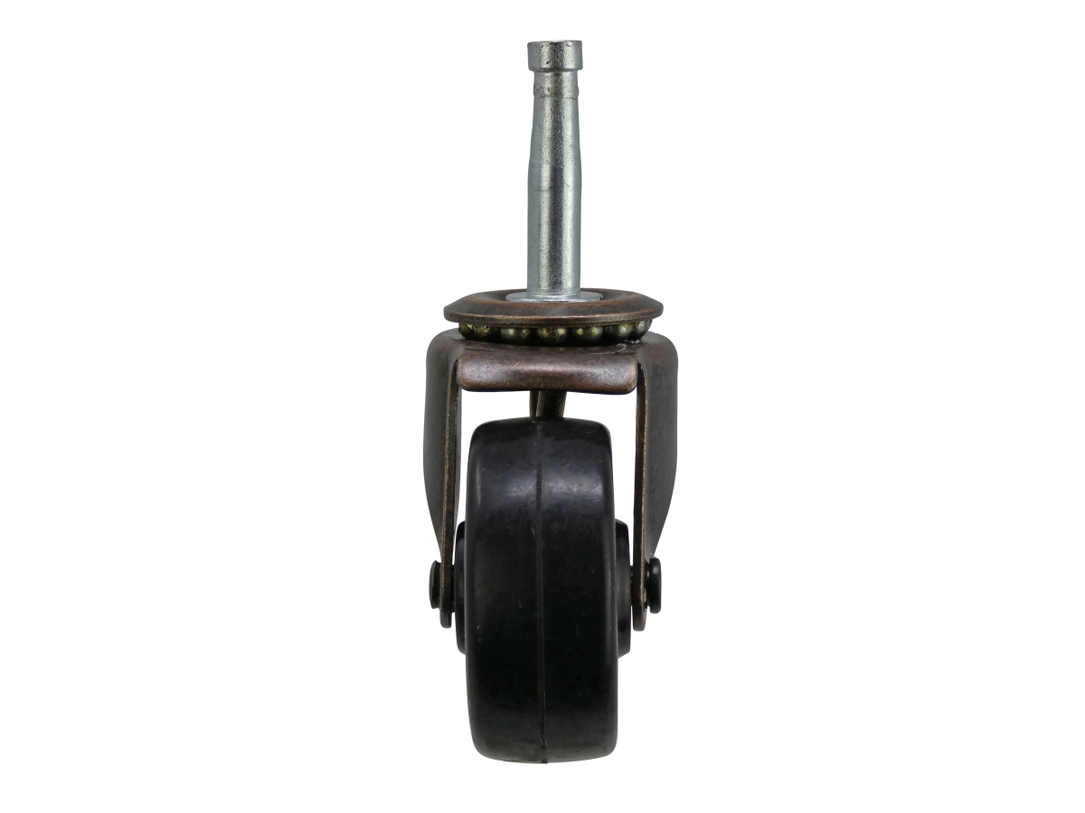 2-Inch Medium Duty Stem, Copper & Black Caster, 2-Pack – Shepherd Hardware