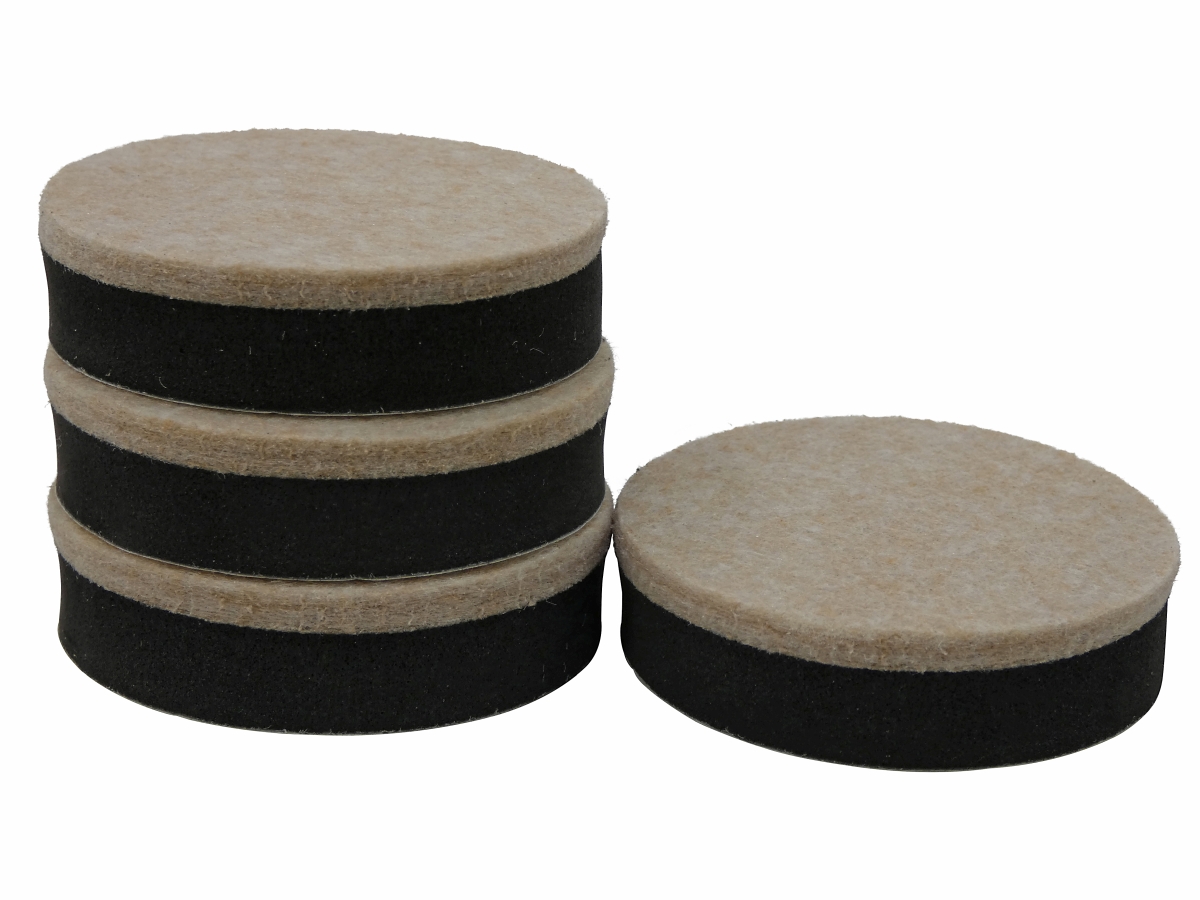 2-1/2-Inch Reusable, Round, Heavy Duty FeltGard Slider Pads, 4-Pack ...