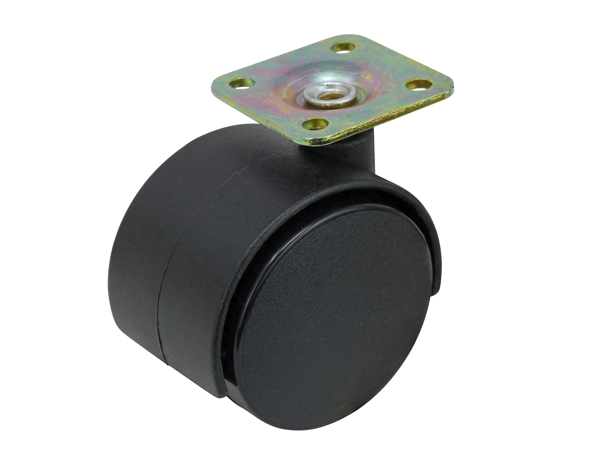 2-Inch Office Chair Plate Caster, Twin Wheel, 2-Pack – Shepherd Hardware