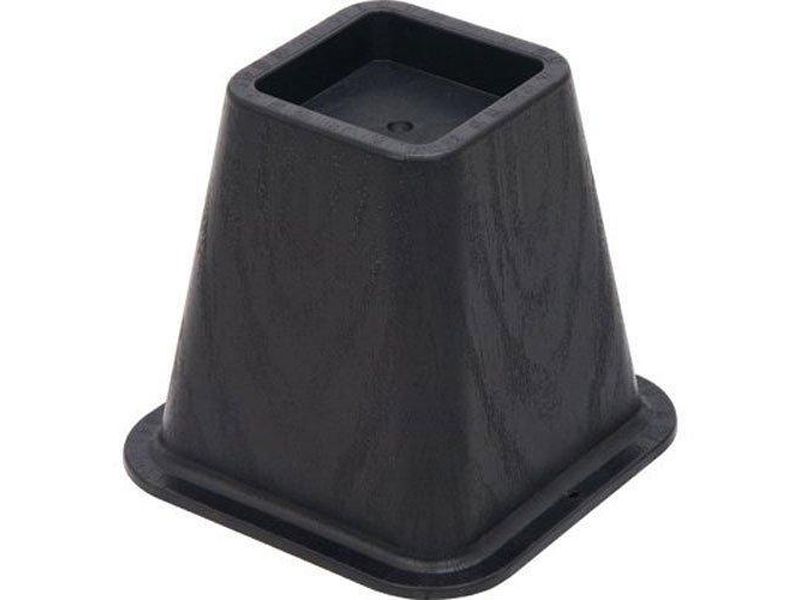 6-Inch Molded Bed Risers, Black Finish, 4-Count – Shepherd Hardware