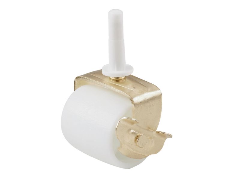 2-1/8-Inch White Bed Rollers with Side Brake, 2-Pack – Shepherd Hardware