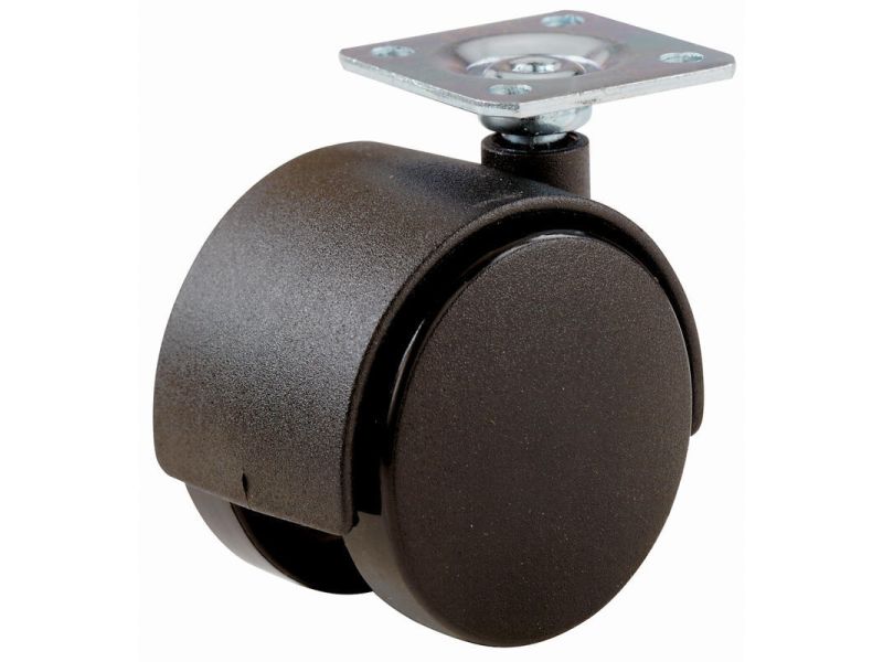 2-Inch Office Chair Plate Caster, Twin Wheel, 1-Pack – Shepherd Hardware