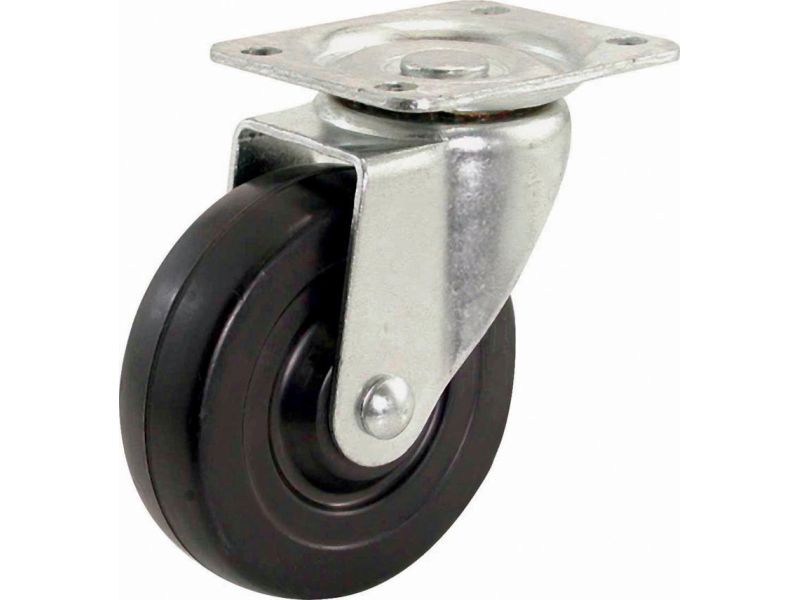 4-Inch Polypropylene Wheel Swivel Plate Caster, 275-lb Load Capacity ...
