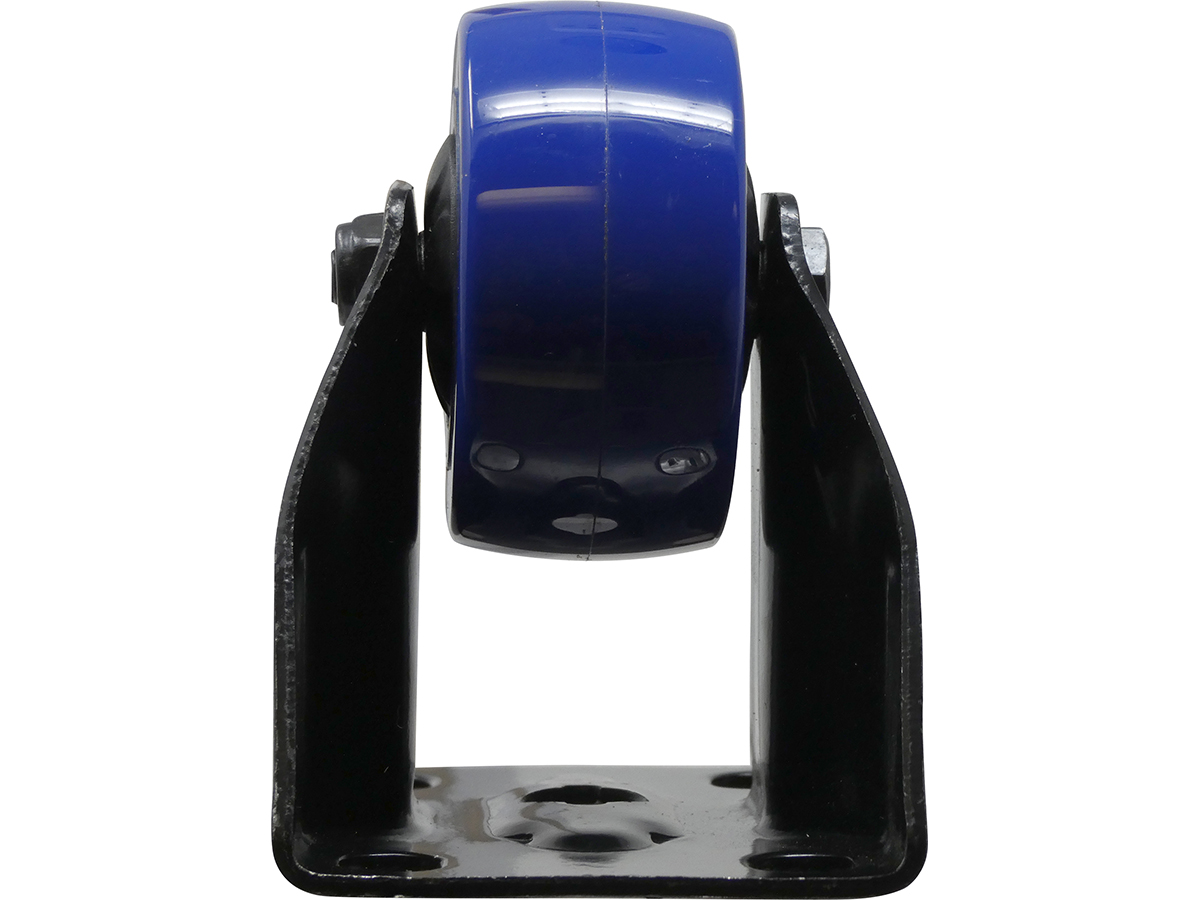 2″ Black & Blue TPU Rigid Caster – Shepherd Hardware